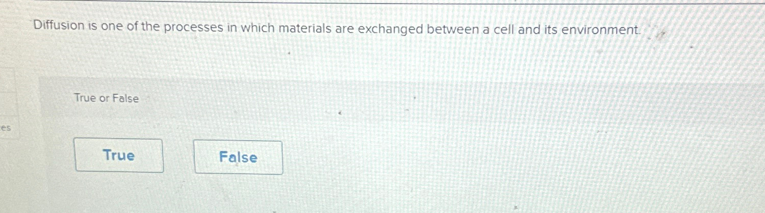 Solved Diffusion is one of the processes in which materials | Chegg.com