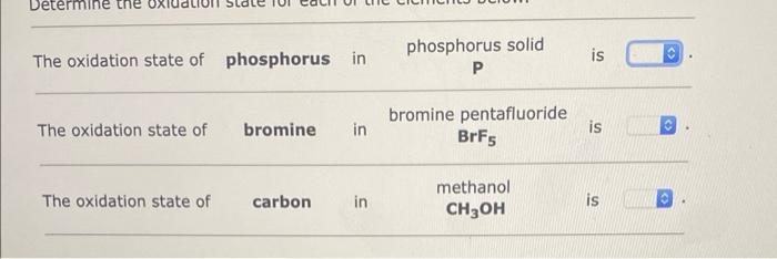 Solved Use the rules (in order) to assign oxidation | Chegg.com