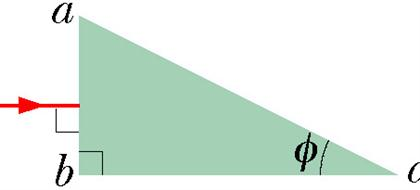 Solved In the figure a ray of light is perpendicular to the | Chegg.com