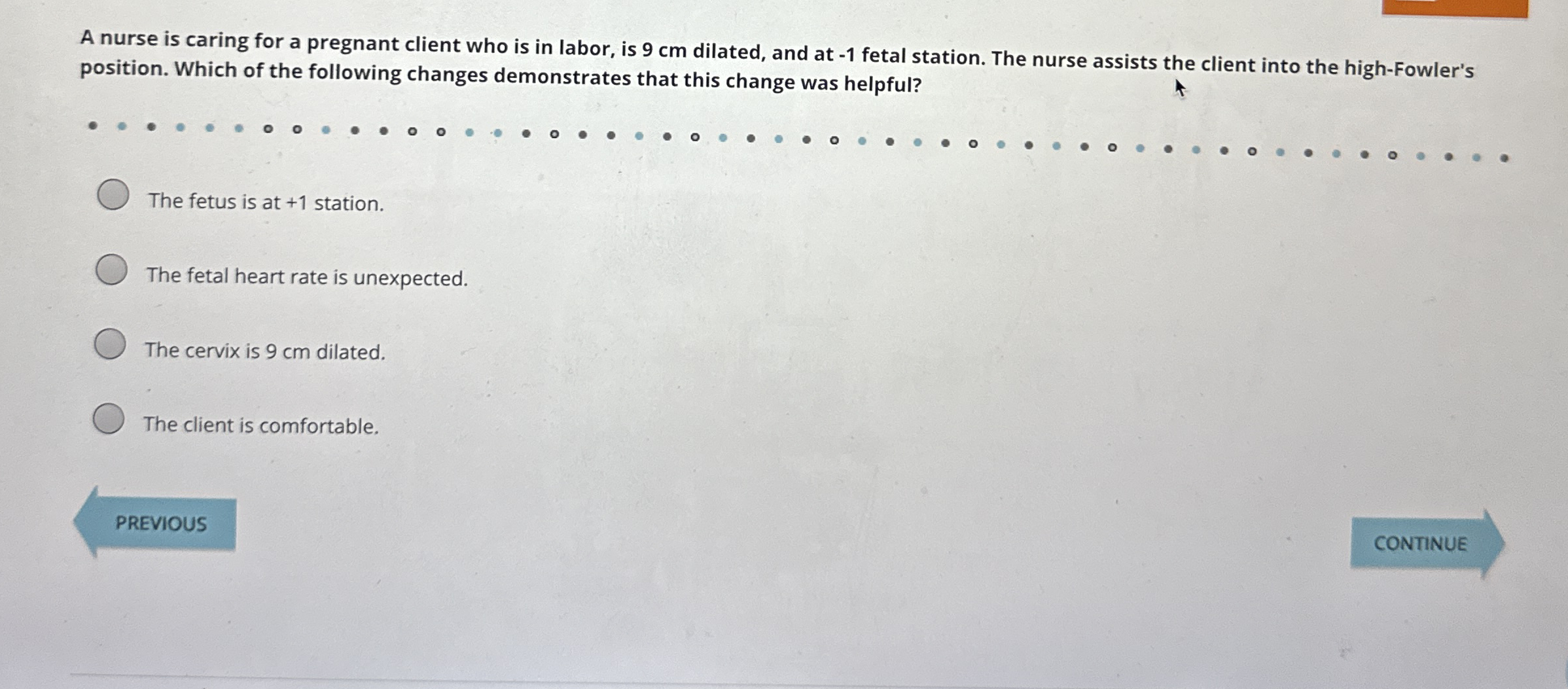 Solved A nurse is caring for a pregnant client who is in | Chegg.com