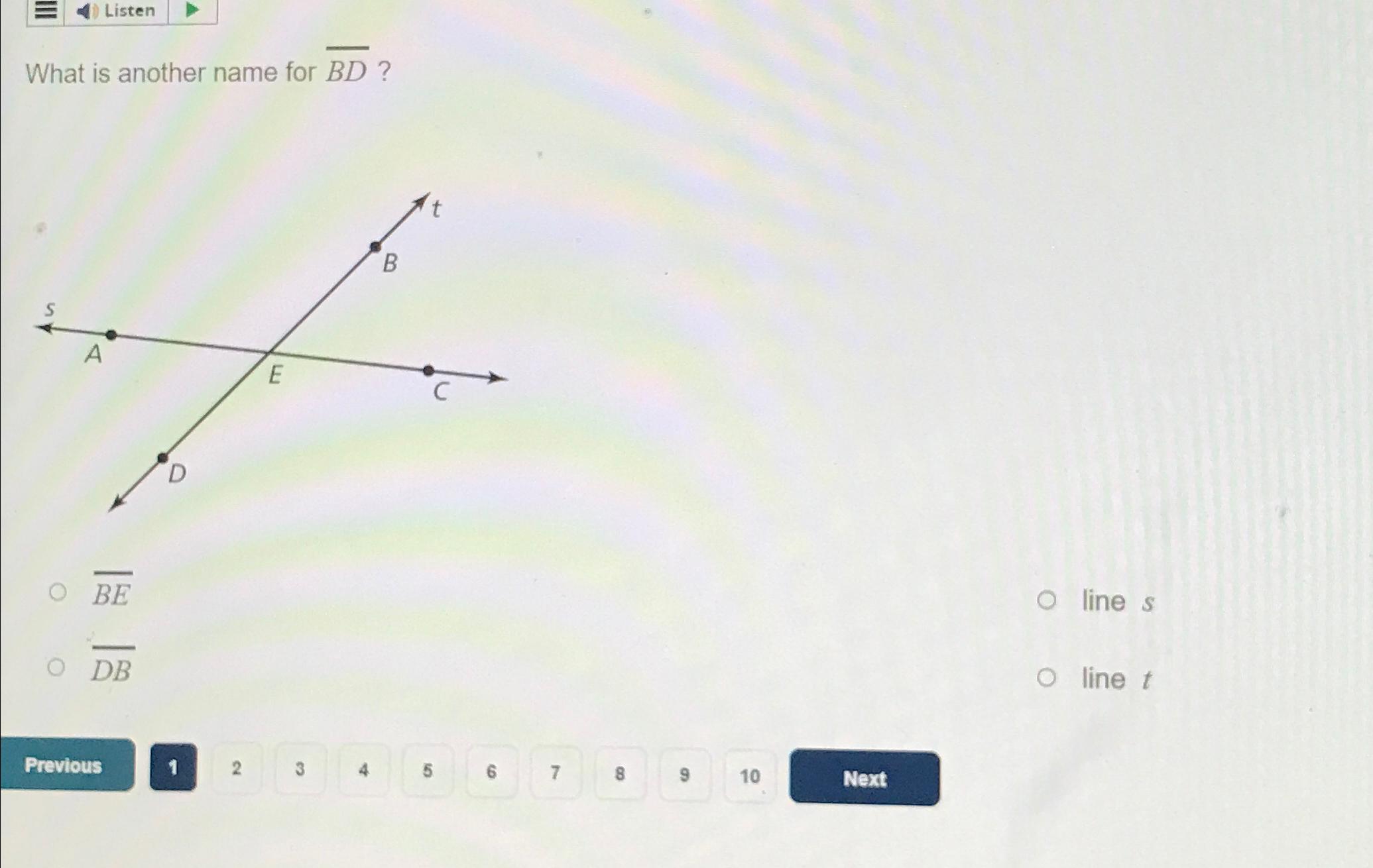 Solved ListenWhat is another name for | Chegg.com