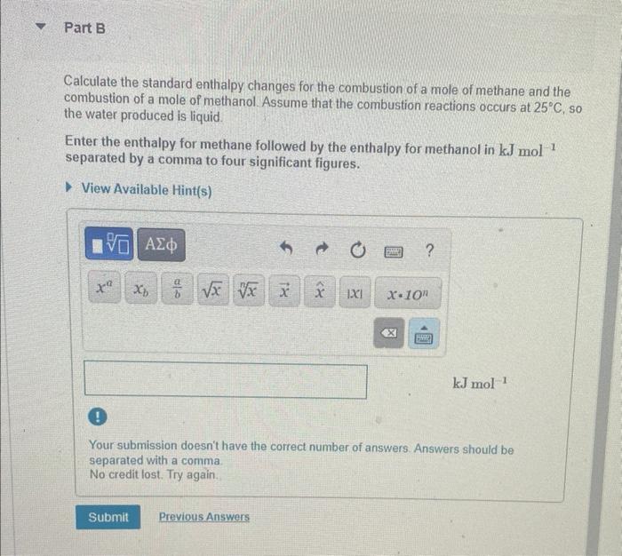 Solved Calculate the standard enthalpy changes for the | Chegg.com