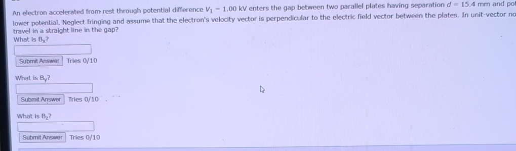 An Electron Accelerated From Rest Through Potential