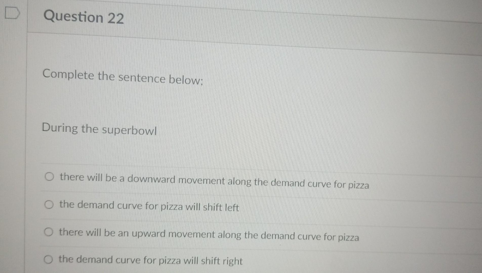 Demand Analysis Example Sentence
