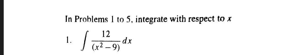 Solved In Problems 1 ﻿to 5, ﻿integrate with respect to | Chegg.com