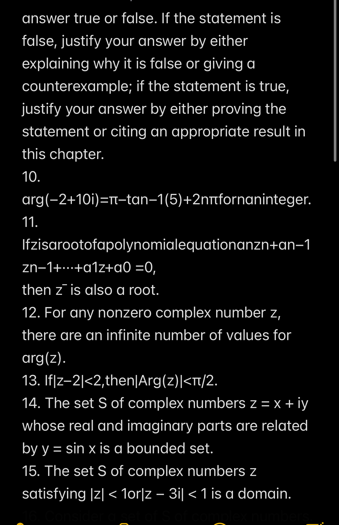 Solved answer true or false. If the statement is false, | Chegg.com