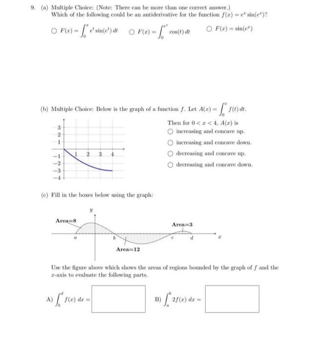 Solved (a) Multiple Choice: (Note: There can be more than | Chegg.com