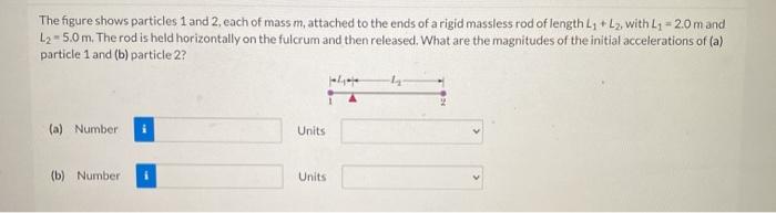 Solved The figure shows particles 1 and 2, each of mass m, | Chegg.com