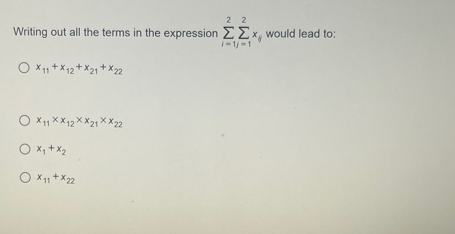 Solved Writing out all the terms in the expression | Chegg.com