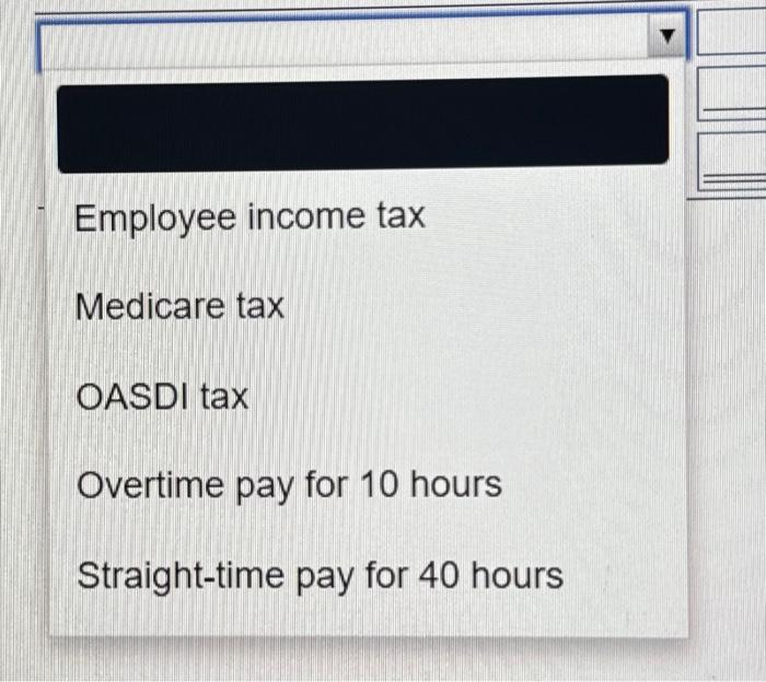 Solved Arod the mairicitsEmployee income tax Medicare tax | Chegg.com