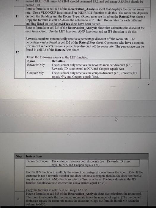 Solved named TOL. Enter a formula in cell K5 of the | Chegg.com