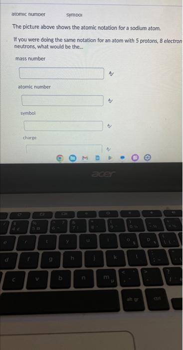 Solved The picture above shows the atomic notation for a | Chegg.com
