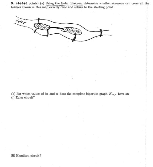 Solved 9. (4+4+4 points) (a) Using the Euler Theorem | Chegg.com