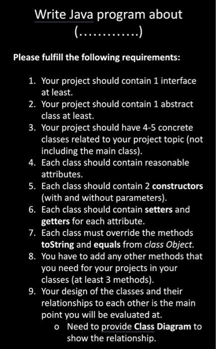 Solved Write Java program about (.............) Please | Chegg.com