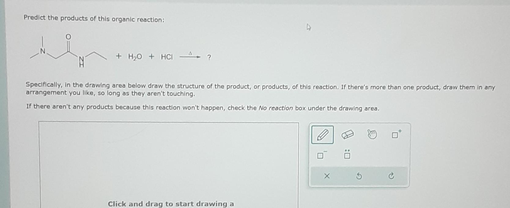 Solved Predict the products of this organic reaction: | Chegg.com