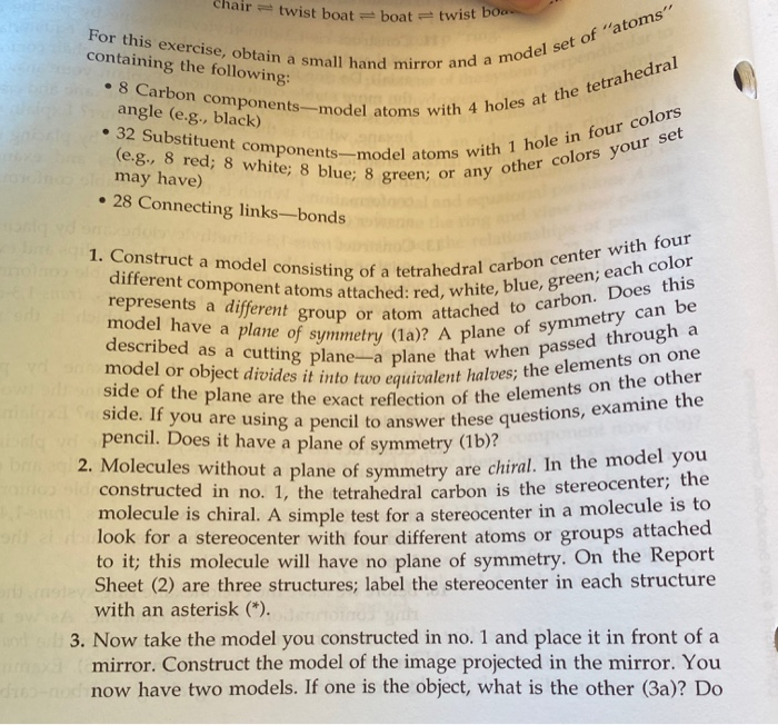 Solved twist boat boat twist boo obtain a small hand mirror | Chegg.com