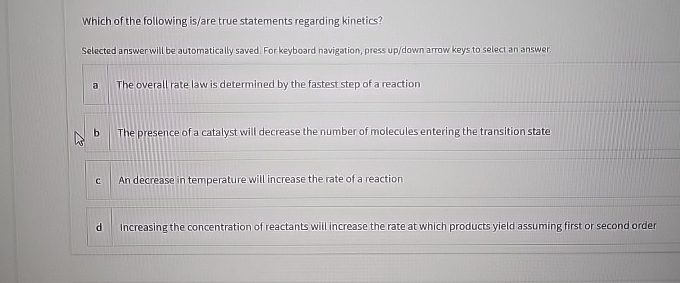 Solved Which of the following is/are true statements | Chegg.com