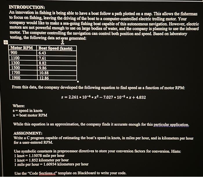 Solved NTRODUCTION: An innovation in fishing is being able | Chegg.com