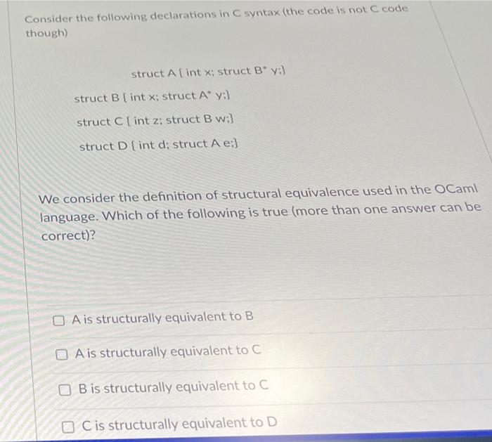 Solved We consider the definition of structural equivalence | Chegg.com