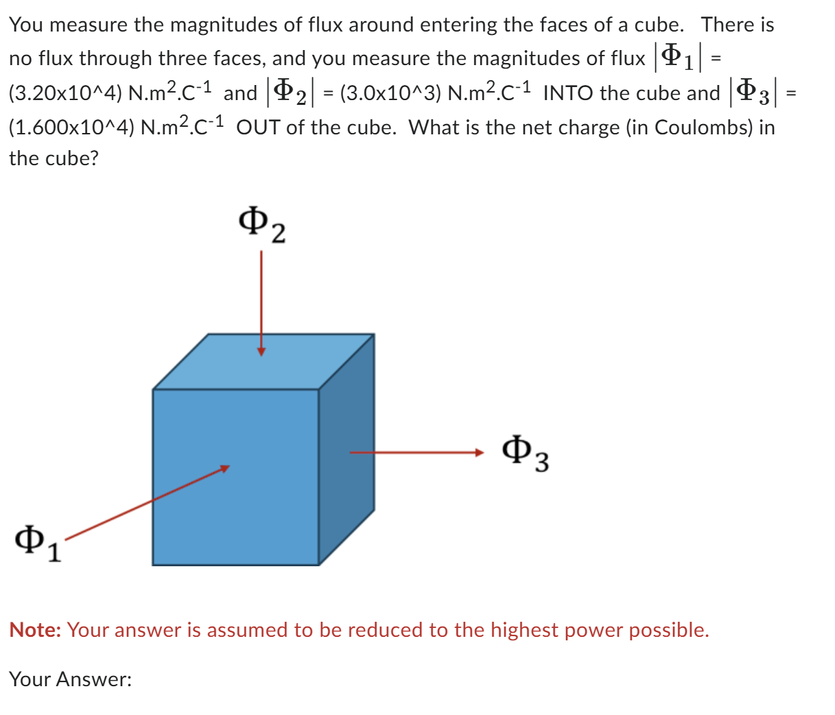 Solved You measure the magnitudes of ﻿flux around entering | Chegg.com