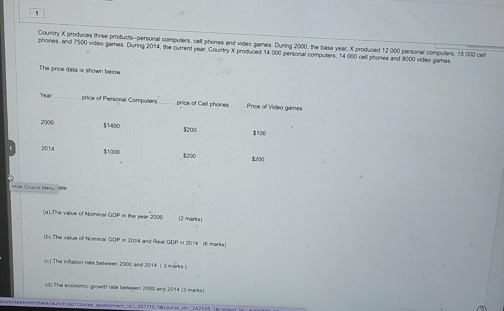 Solved Country X produces three products-personal computers, | Chegg.com