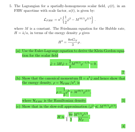 Solved PLEASE ANSWER PARTS D, ﻿E AND F ONLYThe Lagrangian | Chegg.com