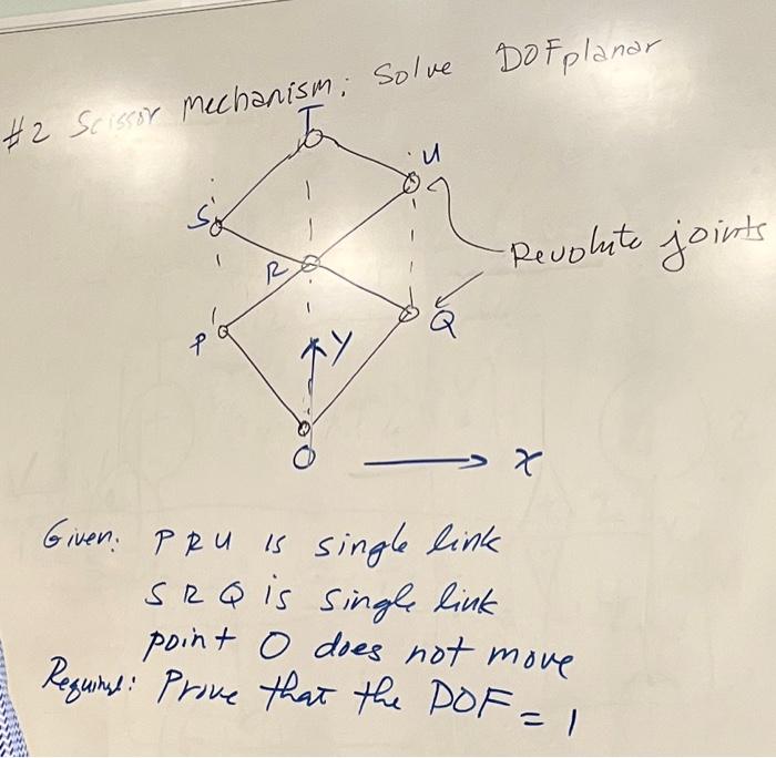 Solved olute joints Given: PRU is single link SRQ is single | Chegg.com
