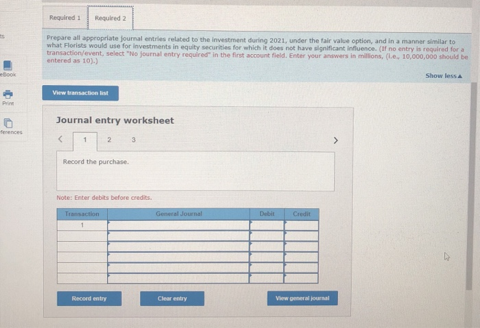 Solved Check my work Exercise 12-27 (Algo) Fair value | Chegg.com
