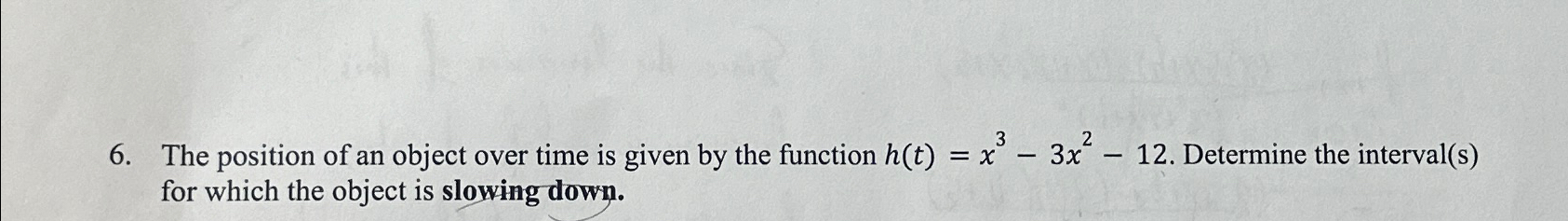 Solved The position of an object over time is given by the | Chegg.com
