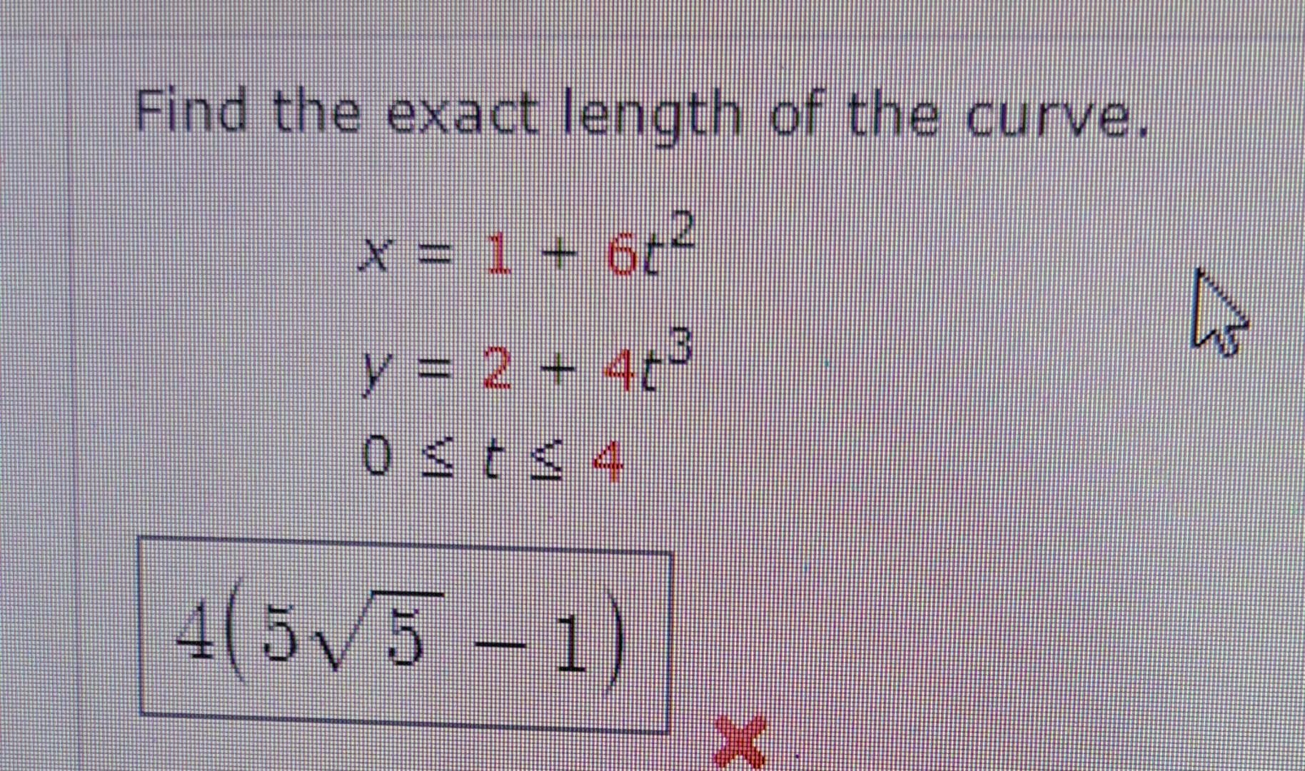 Solved Find the exact length of the curve. | Chegg.com