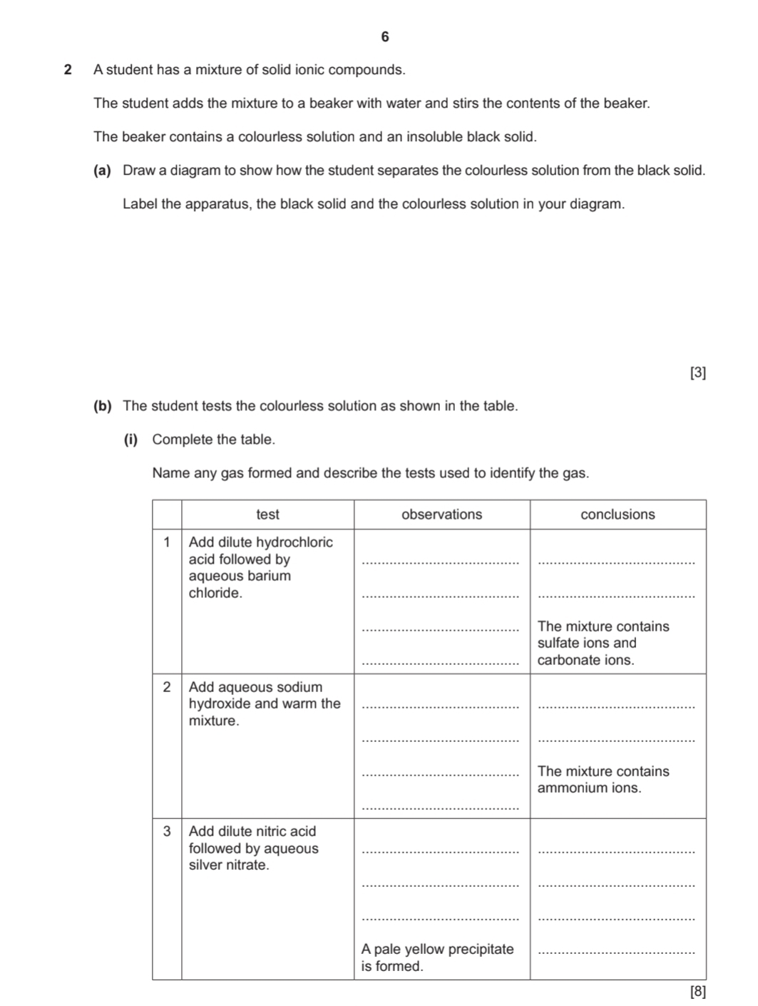 Solved 62 ﻿A student has a mixture of solid ionic | Chegg.com