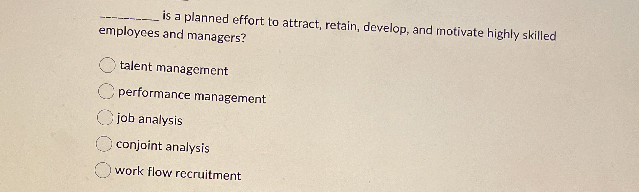 High Quality SOLUTION is a planned effort to attract, retain, develop ...
