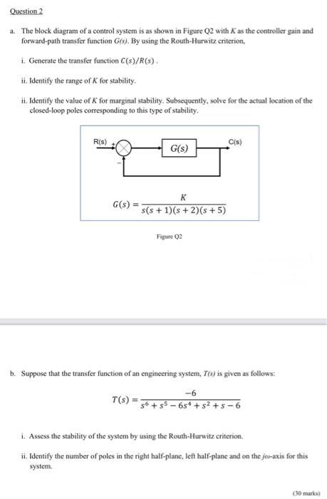 Solved this question is from automatic control & | Chegg.com