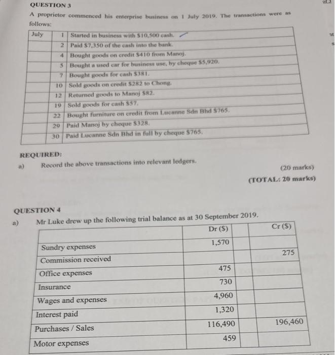 Solved QUIRED: Record a Statement of Comprehensive Income | Chegg.com