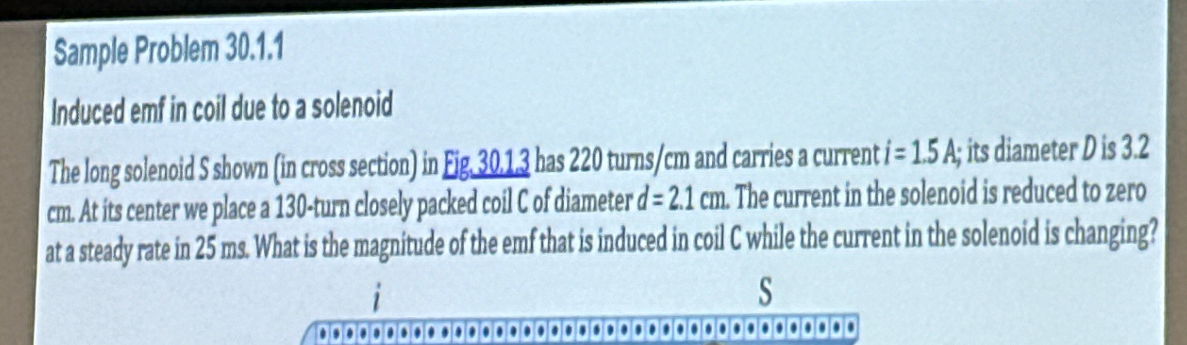 Solved Sample Problem 30.1.1Induced emf in coil due to a | Chegg.com