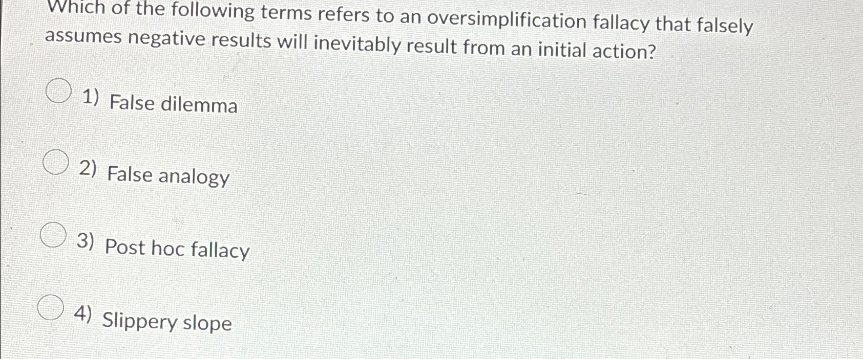 Solved Which of the following terms refers to an | Chegg.com