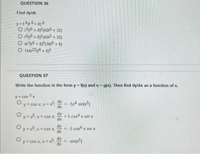 Solved Find dyldt. | Chegg.com