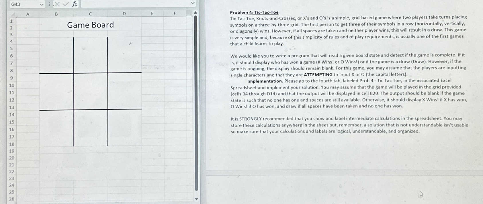 Solved Create a Tic Tac toe program that will read a given | Chegg.com