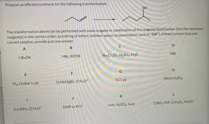 Solved Propose an efficient synthesis for the following | Chegg.com