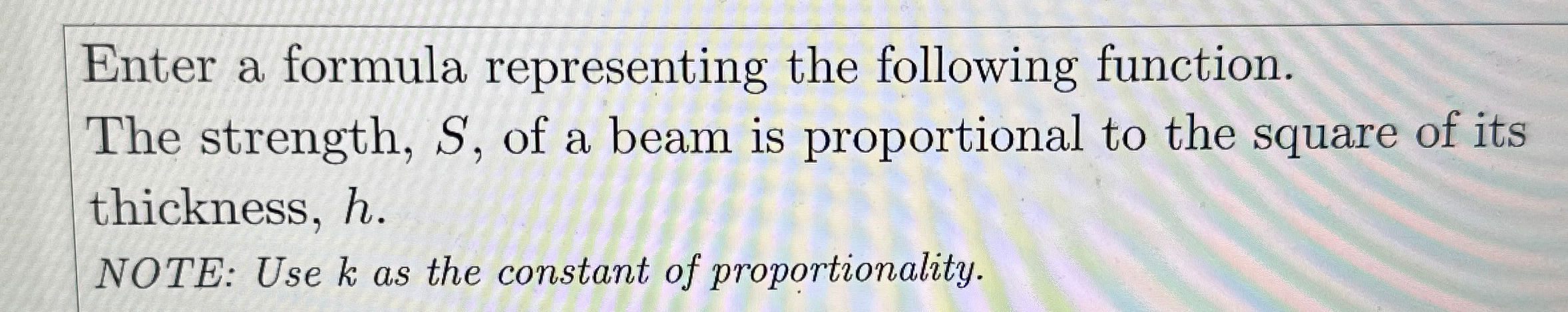 Solved Enter a formula representing the following function. | Chegg.com
