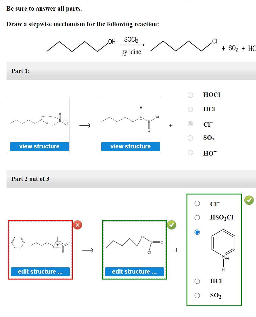 Solved Be ﻿sure to ﻿answer all parts.Draw a stepwise | Chegg.com