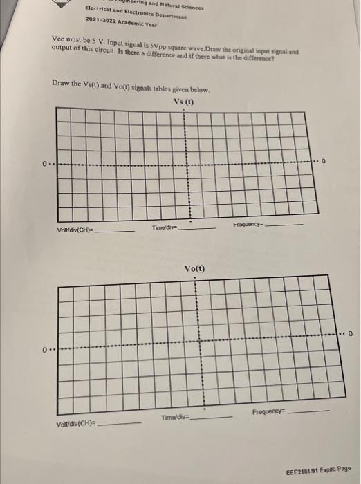 Solved Objectives: To determine the quiescent operating | Chegg.com