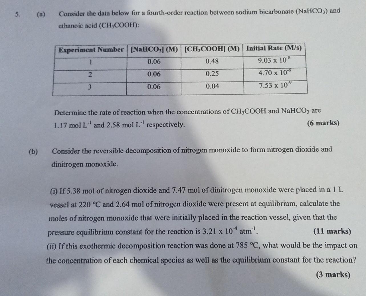 Solved S. Consider the data below for a fourth-order | Chegg.com