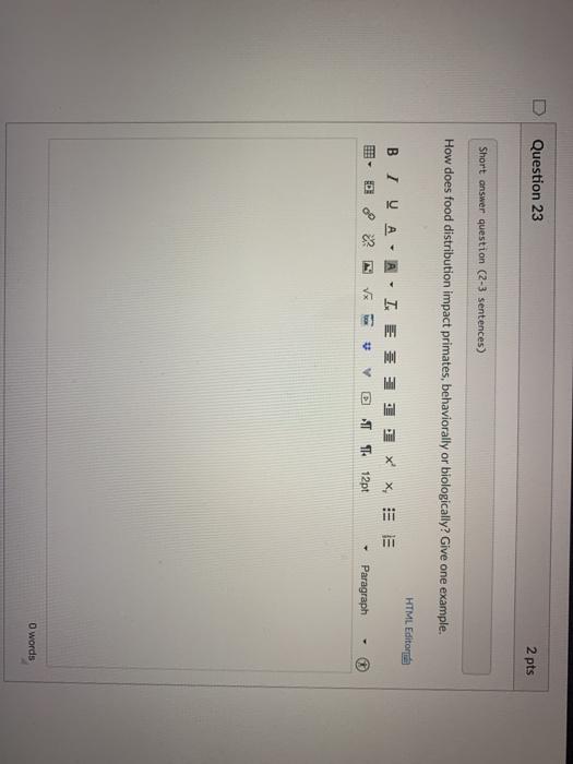 Solved Question 23 2 pts Short answer question (2-3 | Chegg.com Solved Question 23 2 pts Short answer question (2-3 | Chegg.com