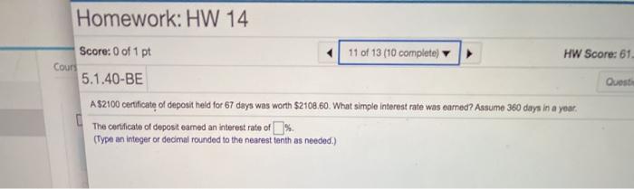 Solved Homework: HW 14 Score: 0 of 1 pt 11 of 13 (10 | Chegg.com