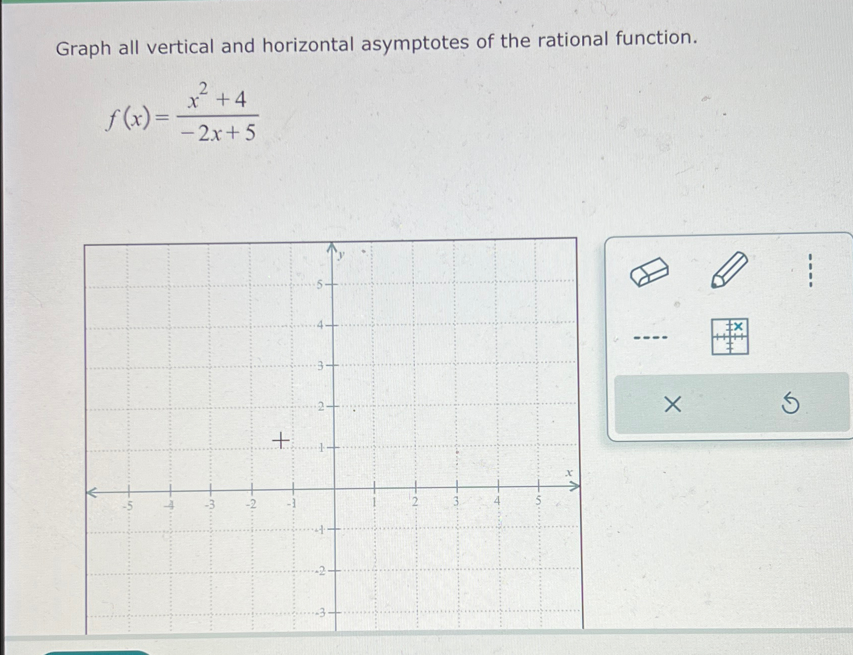 Solved Graph all vertical and horizontal asymptotes of the | Chegg.com