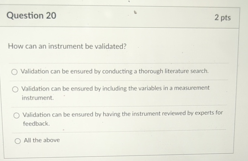 Solved Question 202ptsHow can an instrument be | Chegg.com