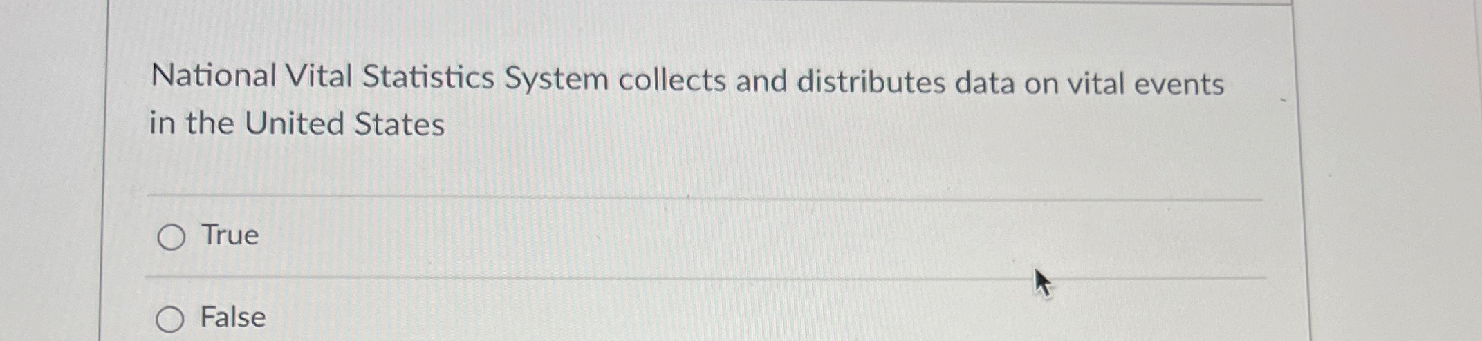 Solved National Vital Statistics System collects and | Chegg.com