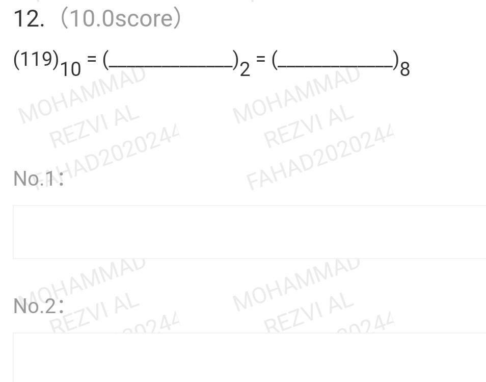 [Solved]: 11. (5.0score