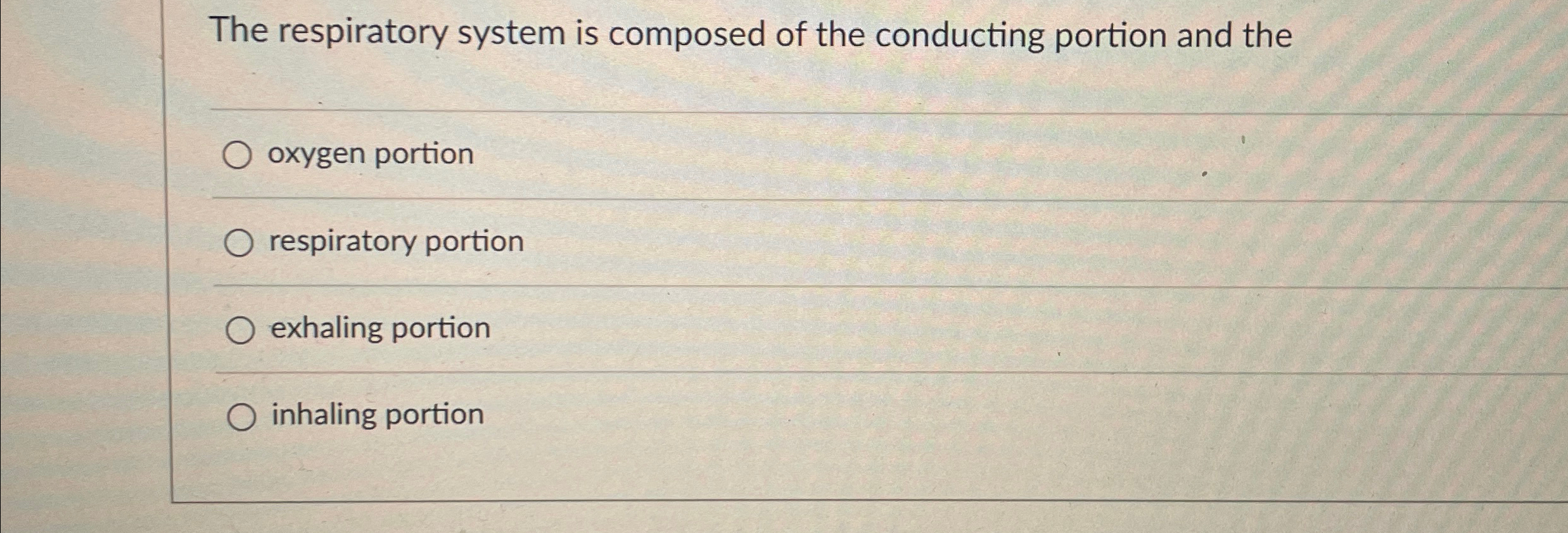 The respiratory system is composed of the conducting | Chegg.com